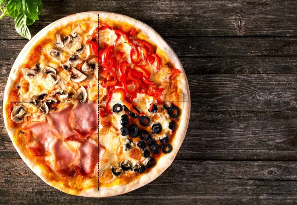 Cómo cortar una pizza en 6, 8, 10 ó 12 porciones - Solococinar